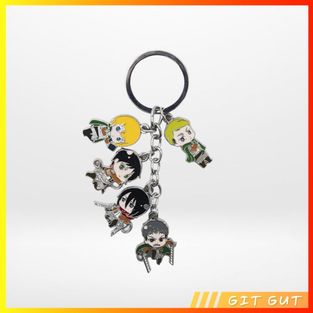 Jual Keychain Gantungan Kunci AoT Attack on Titan | Shopee Indonesia