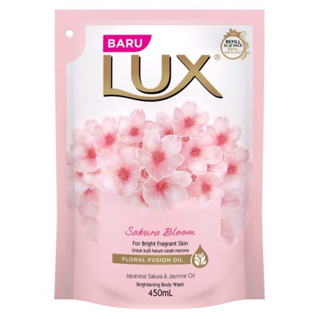 Jual LUX Body Wash Sakura Refill 450ml | Shopee Indonesia