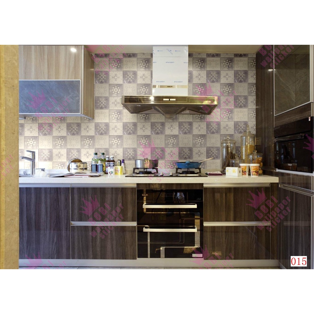 Jual BOBI - Wallpaper Sticker Dapur Bervariasi Motif / Ukuran 5mx45cm ...