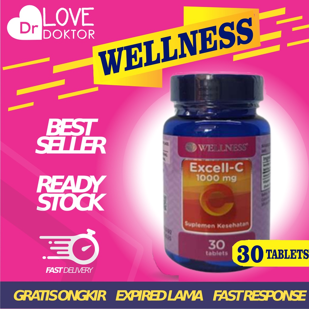 Jual WELLNESS EXCELL C 1000 MG EXCEL VITAMIN C 1000MG ANTIOKSIDAN DAYA ...