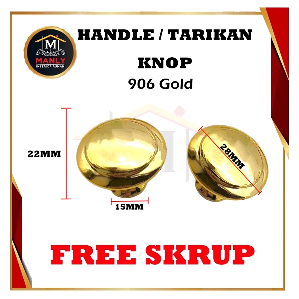 Jual Tarikan Handel Handle Knob Pentol Bulat Laci / Lemari knob ...