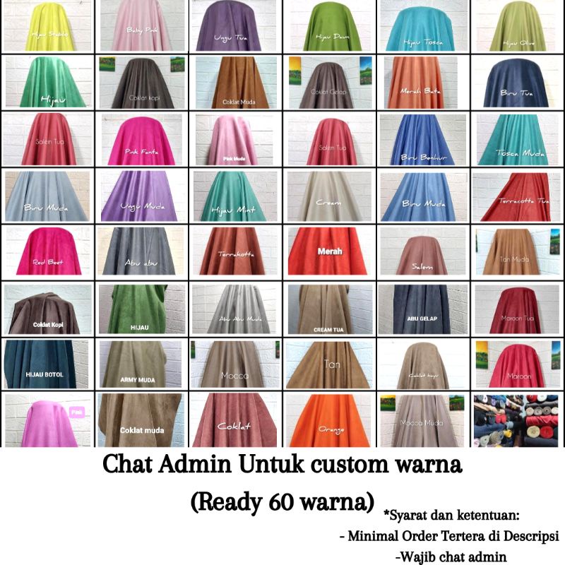Jual POUCH SERUT SUEDE ABU-ABU & REQUEST WARNA/VELVET SUEDE 2 SISI (14 ...