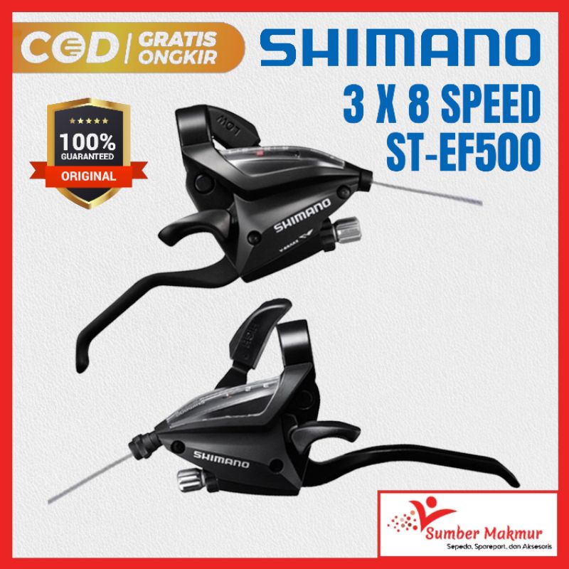 Jual Shifter Handle Brake Rem Operan SHIMANO ST EF-500 3 x 8 Speed ...
