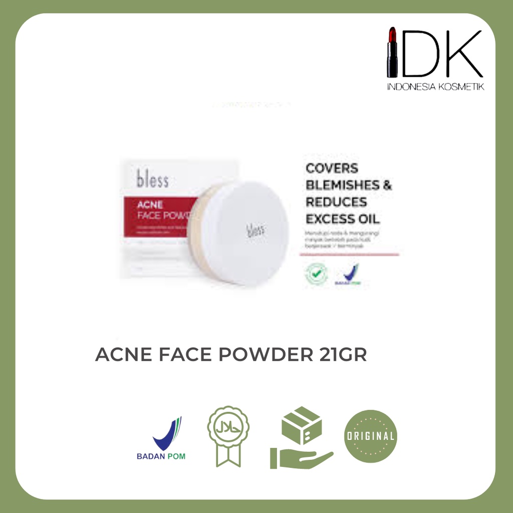 Jual Bless Acne Face Powder 25GR(Kemasan baru) | Shopee Indonesia