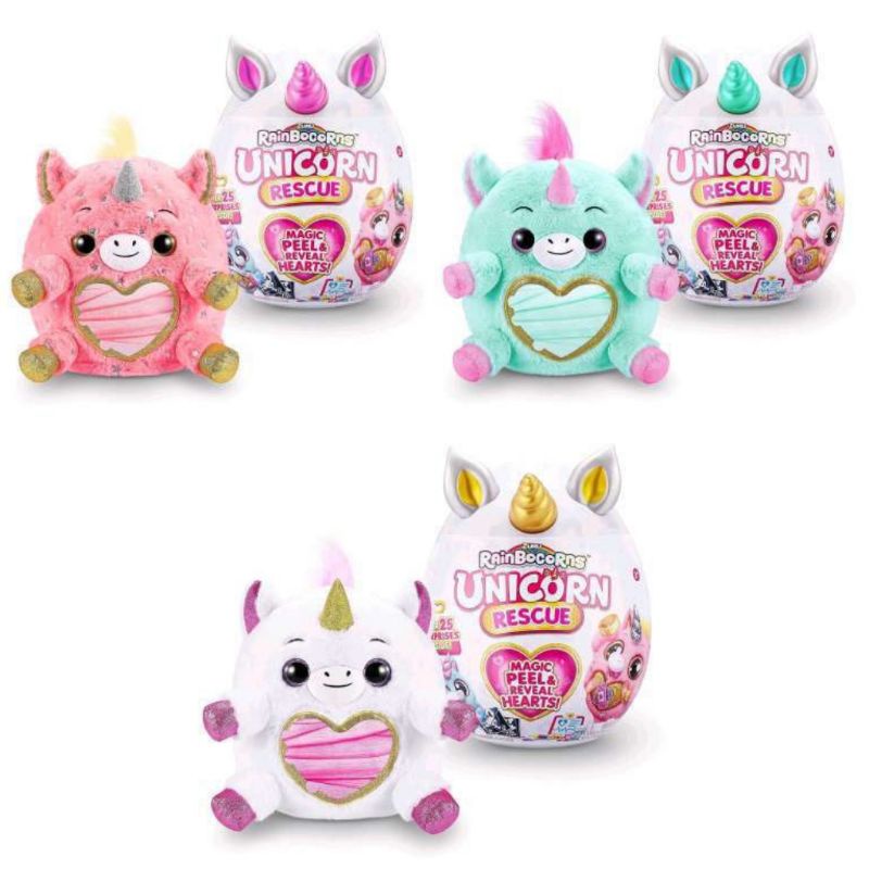 Jual Zuru Boneka Rainbocorns Unicorn Rescue Big Surprise Plush Dolls ...