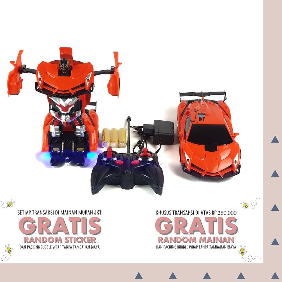 Jual Terlaku!! MAINAN ANAK MURAH RC REMOTE CONTROL TRANSFORMER MOBIL ...