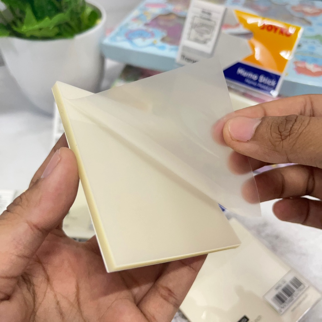 Jual STICKY NOTES BENING JOYKO 7,5 X 7,5 CM UNIK BAHAN PLASTIK ISI 50 ...