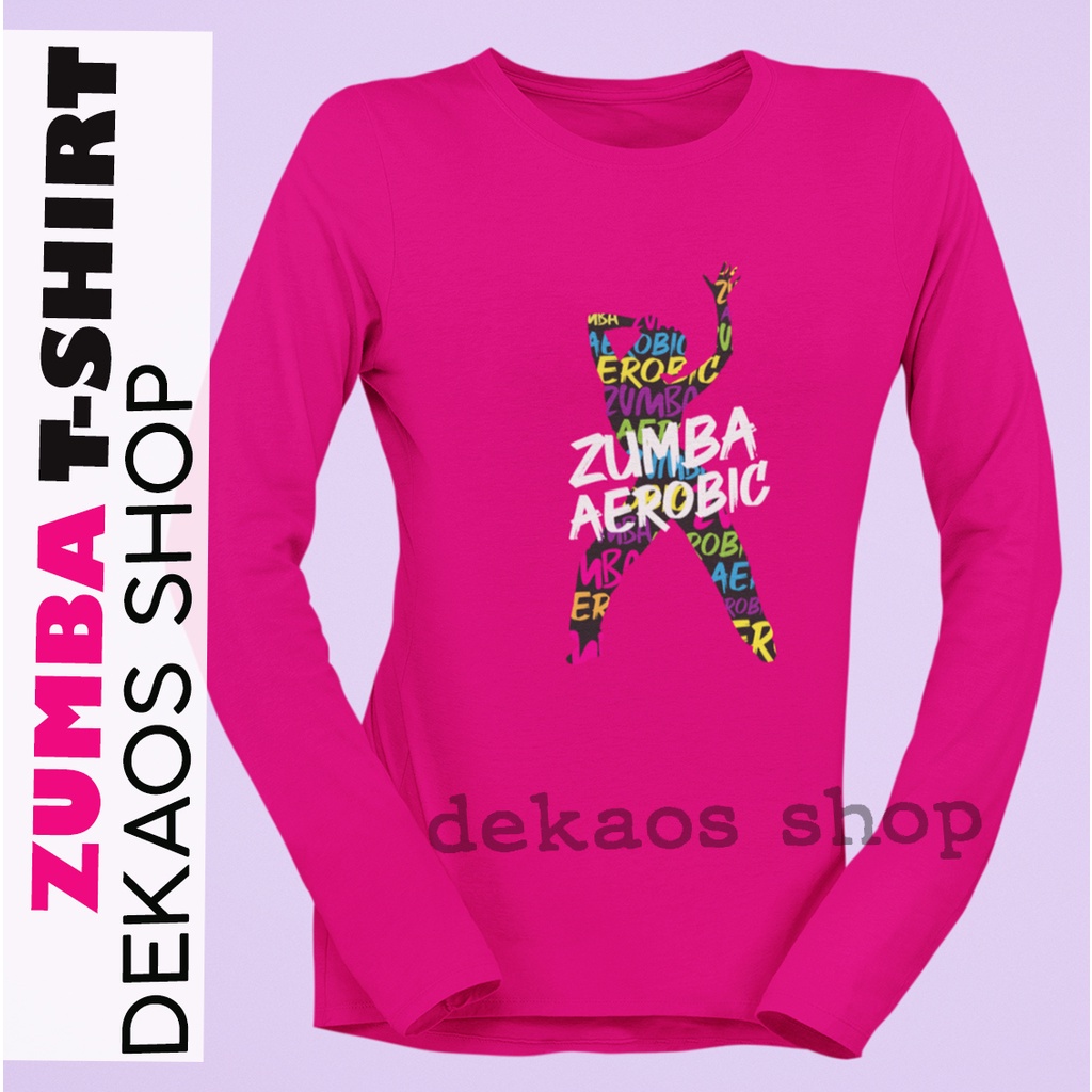 Jual BAJU AEROBIC WANITA / KAOS SENAM LENGAN PANJANG / SETELAN ZUMBA ...