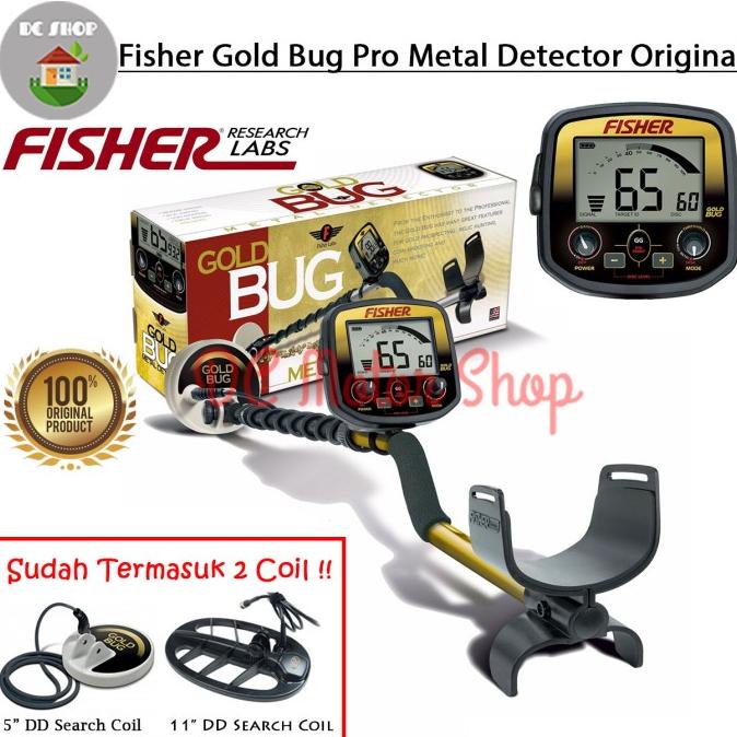 Jual FISHER Gold Bug Pro Gold Silver Metal Detektor Detector Emas Logam ...