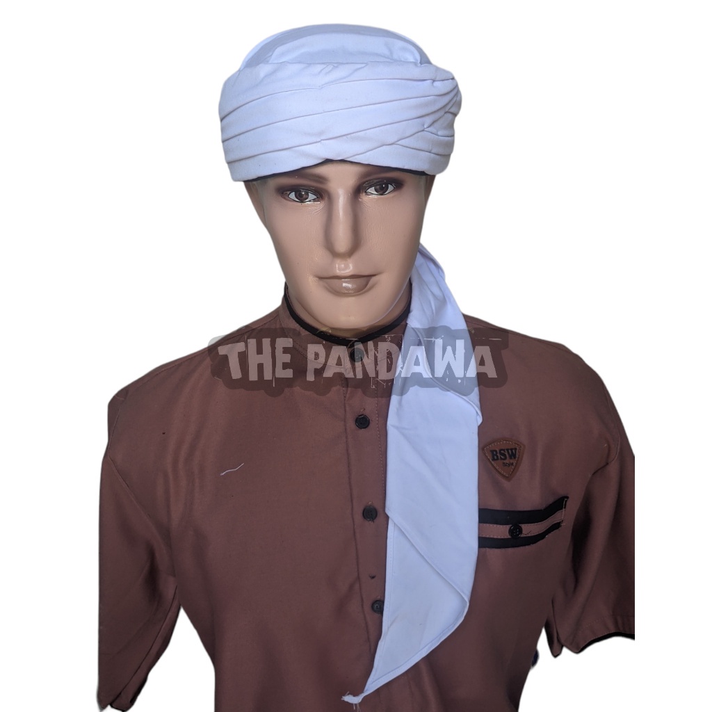 Jual imamah putih praktis permanen putih - peci - kopeah - kopiah ...