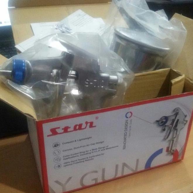 Jual Star Spray Gun S-710 G Tabung Atas (Nozzle : 1,0Mm / 1,3Mm / 1,5Mm ...