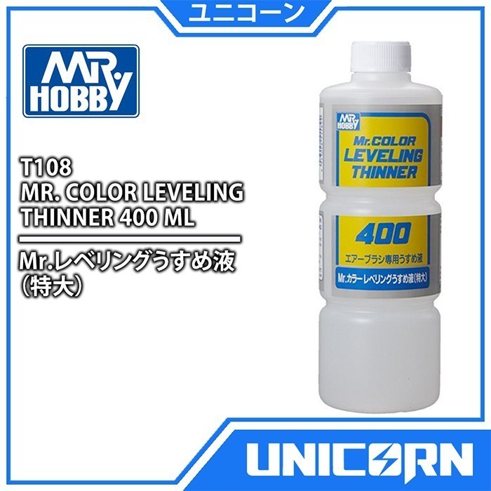 Jual LEVELING THINNER 400 ML T-108 / MR COLOR T108 400ML CAT AIRBRUSH ...