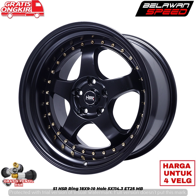 Jual VELG MOBIL RACING VELG MODIFIKASI MODEL CELONG RING 18 HSR S1 PCD 5X114,3 UNTUK CAPTIVA ...