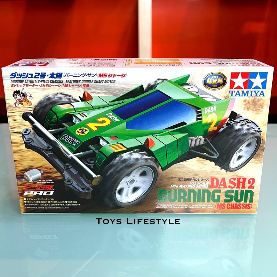 Jual Mainan Rakit Mobil Tamiya Mini 4WD - Burning Sun Dash 2 (ORIGINAL ...
