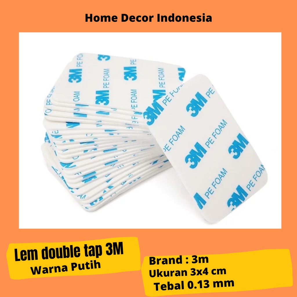 Jual Extra Double Tape 3M ISI 10 PCS I Tambahan Soft Panel Dinding ...