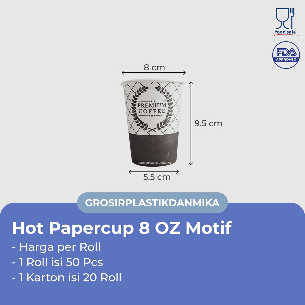 Jual PAPER CUP 8 OZ MIX COFFEE - GELAS KERTAS 8OZ - GELAS 240ML TAHAN PANAS ISI 50 PCS | Shopee ...