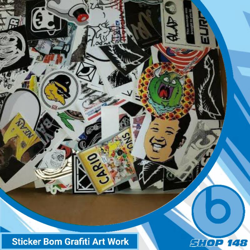Jual stiker grafiti/sticker bom art work/stiker street/stiker bom ...
