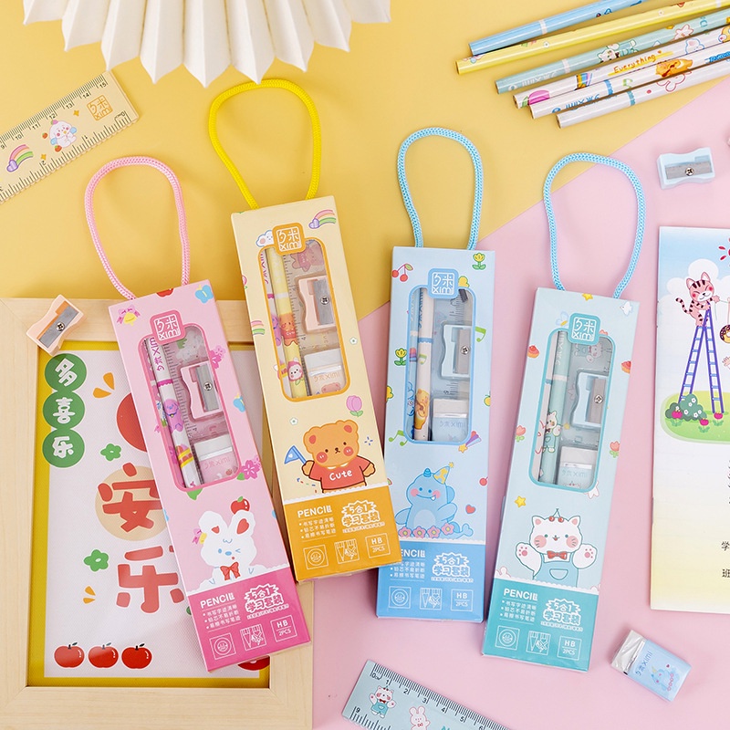 Jual STATIONERY PAKET ALAT TULIS 5 IN 1 / ALAT TULIS SET 5 IN 1 ...
