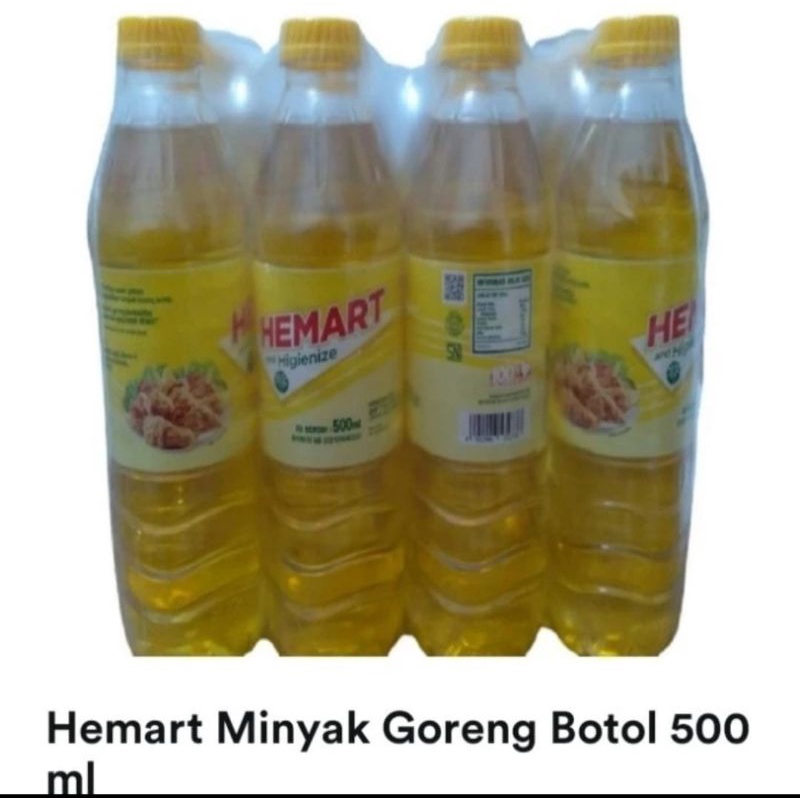 Jual Minyak goreng kemasan botol 500ml hemart tropical fitri | Shopee Indonesia