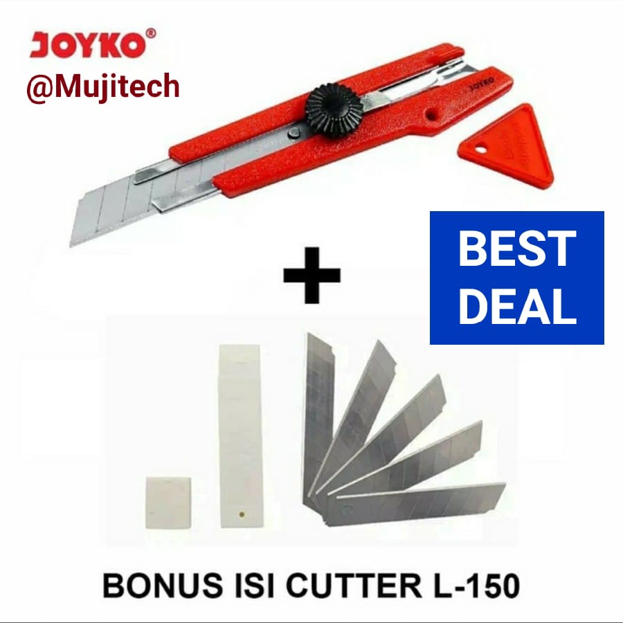 Jual JOYKO CUTTER BESAR L500 GRATIS REFILL PISAU 1 TUBE (isi 5 ...