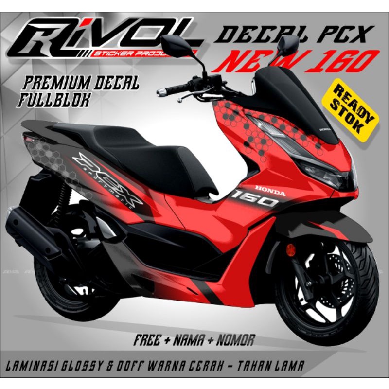 Jual STIKER DECAL FULL BODY HONDA PCX 160 # VARIASI HONDA PCX NEW 160 ...