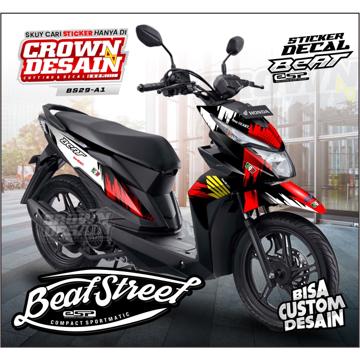 Jual CROWN DESAIN DECAL BEAT STREET RACING - STIKER DECAL VIRAL - KODE ...