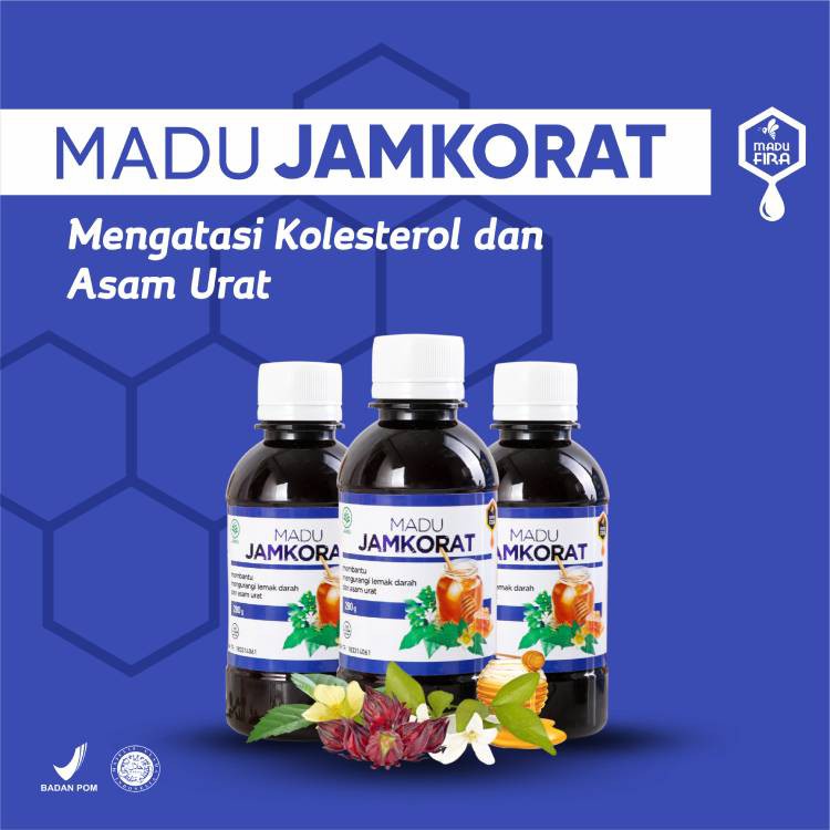 Jual Madu Jamkorat Untuk Mengatasi Kolestrol Dan Asam Urat 280g ...