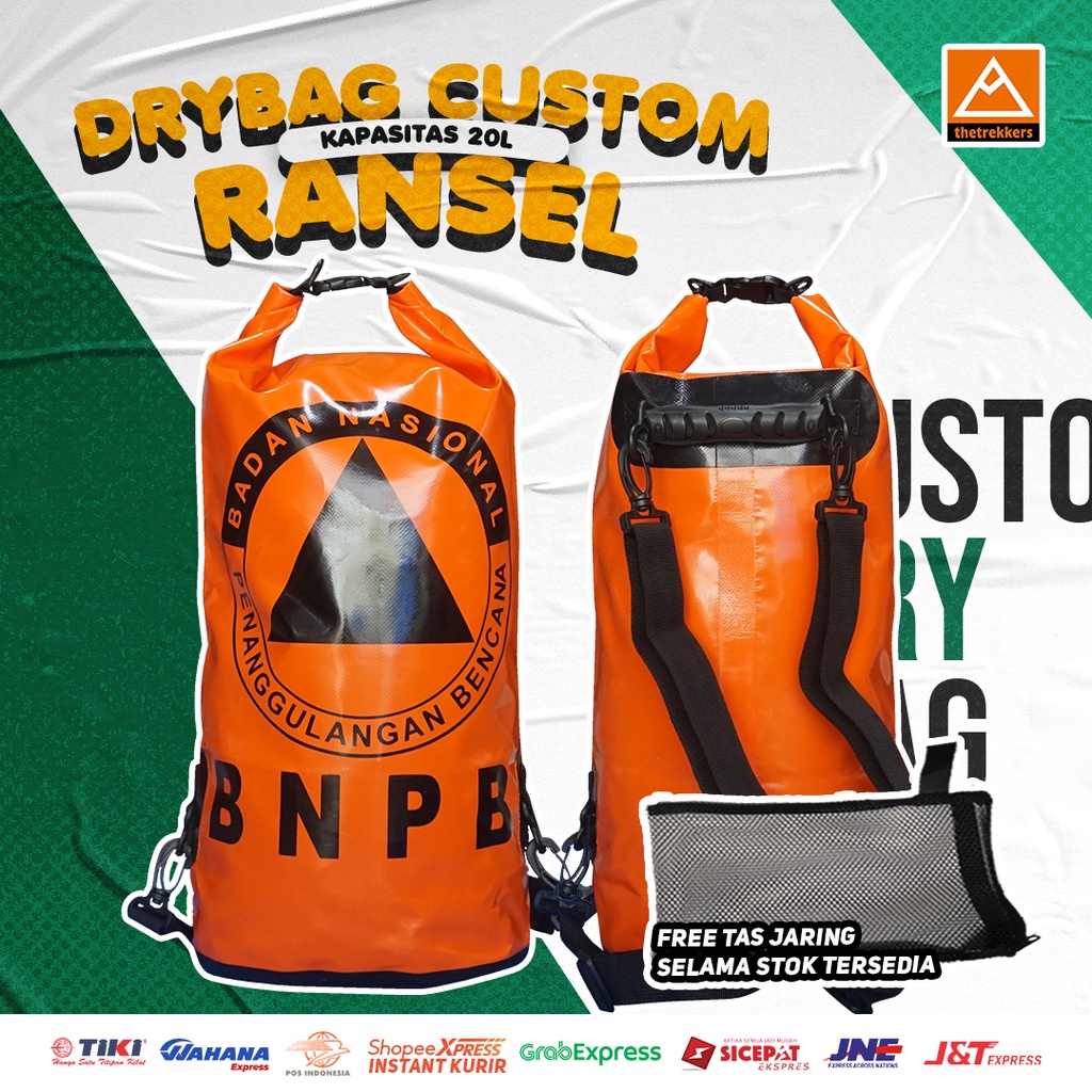 Jual Dry Bag Custom Logo BNPB 20 Liter | Shopee Indonesia