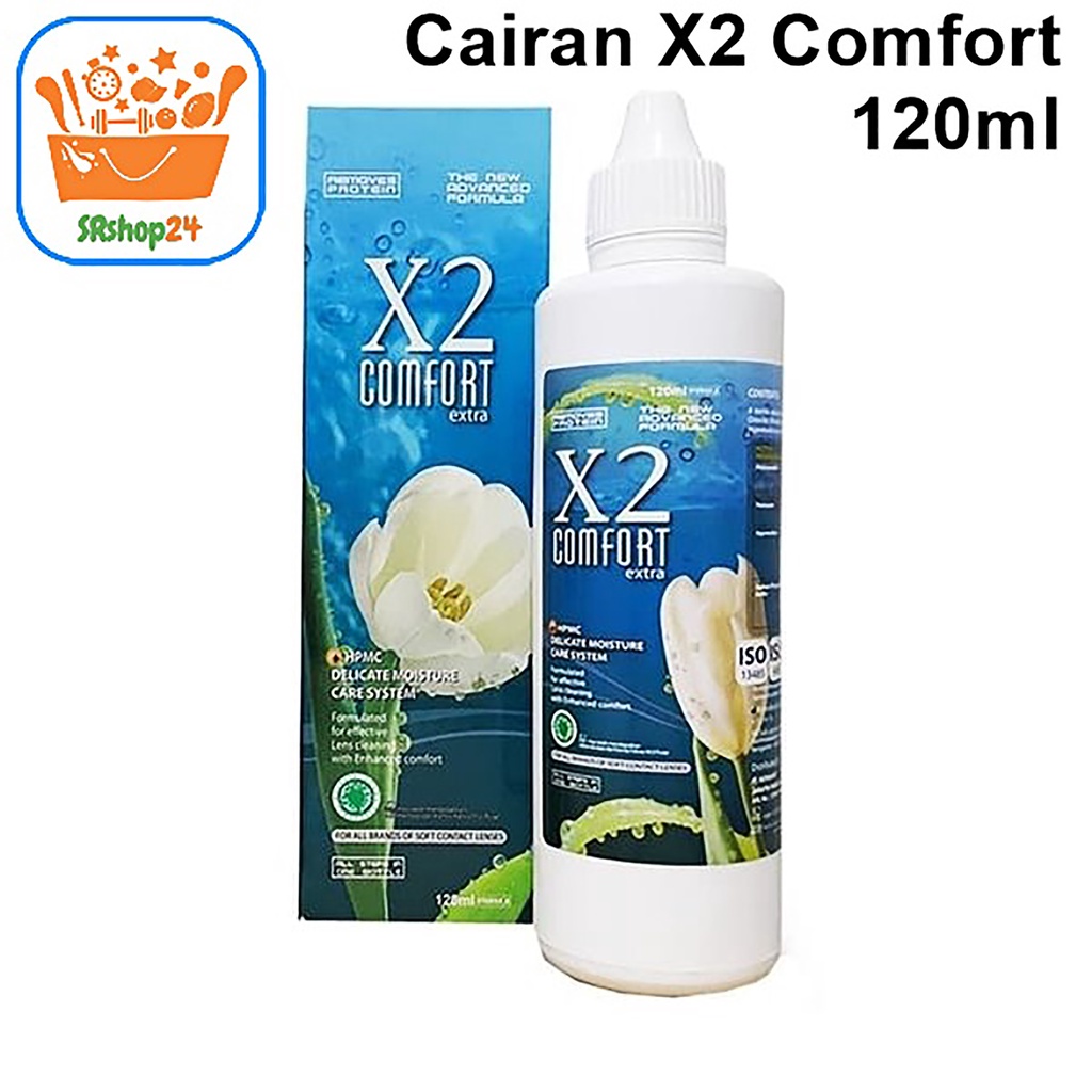 Jual Cairan Softlens X2 COMFORT Solutions 120ml Air Bilas Cuci Pembersih Soflens | Shopee Indonesia