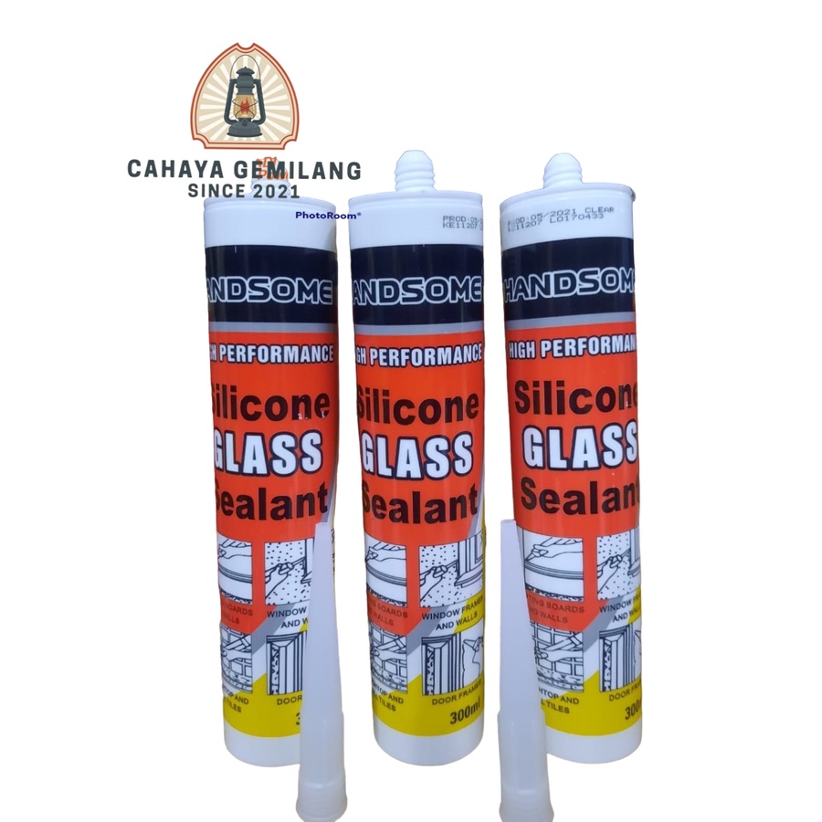 Jual CGP HANDSOME Lem Botol Kaca Aquarium Silicone Sealent Acetic Silen ...