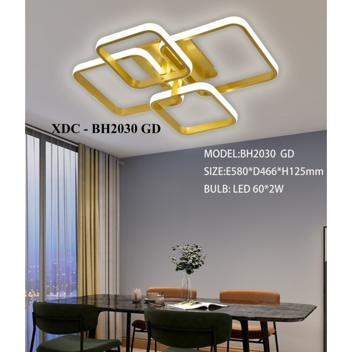 Jual Lampu Hias Ruang Tamu Plafon Minimalis Modern Persegi LED | Shopee ...