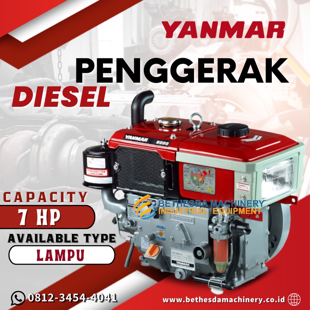 Jual Mesin Yanmar TF 70 LY Penggerak diesel 7 HP Radiator - 7 Pk ...