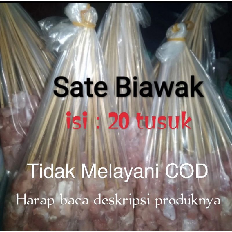 Jual Frozen food sate biawaak mentah isi 20 tusuk | Shopee Indonesia
