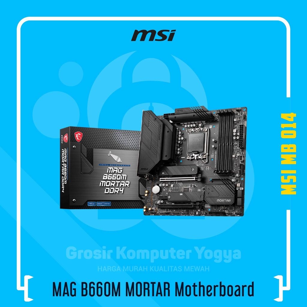 Jual MSI MAG B660M MORTAR DDR4 4800MHz Socket LGA1700 Intel Motherboard ...
