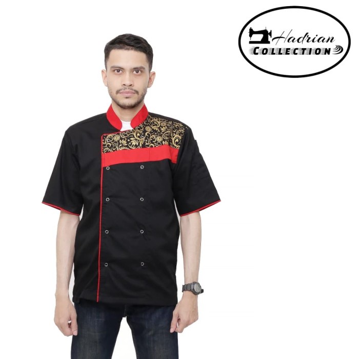 Jual Seragam Koki Baju Koki Combination Batik Baju Chef Seragam Koki ...