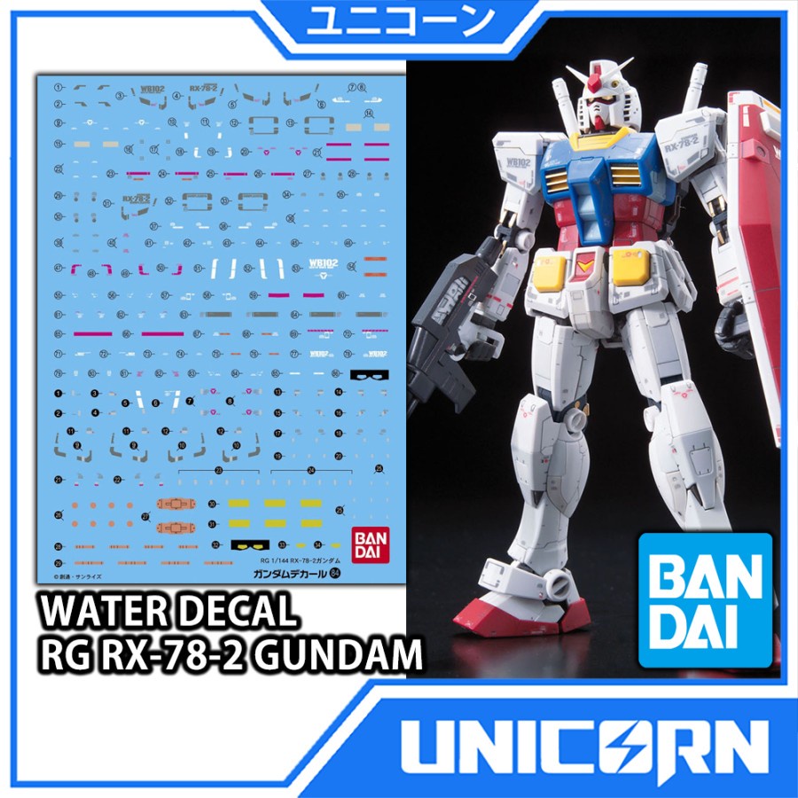 Jual DECAL RG RX 78 2 GUNDAM BANDAI / NO 84 | Shopee Indonesia
