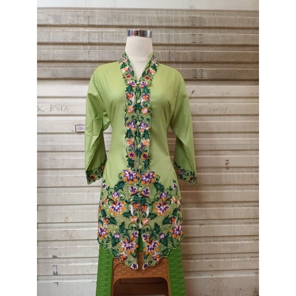 Jual FK - ATASAN KEBAYA ENCIM DEWASA TANGAN 7/8 - KEBAYA ENCIM KATUN ...