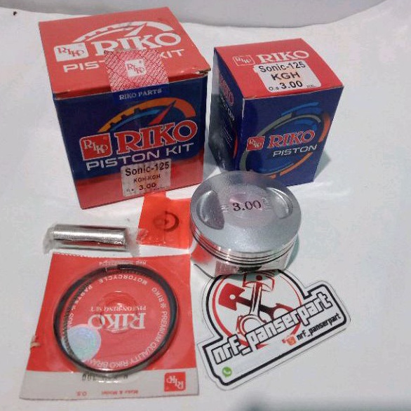 Jual PISTON KIT//SEHER SET RING HONDA SONIC LAMA PEN 13 CS1 /CS 1 OVER ...