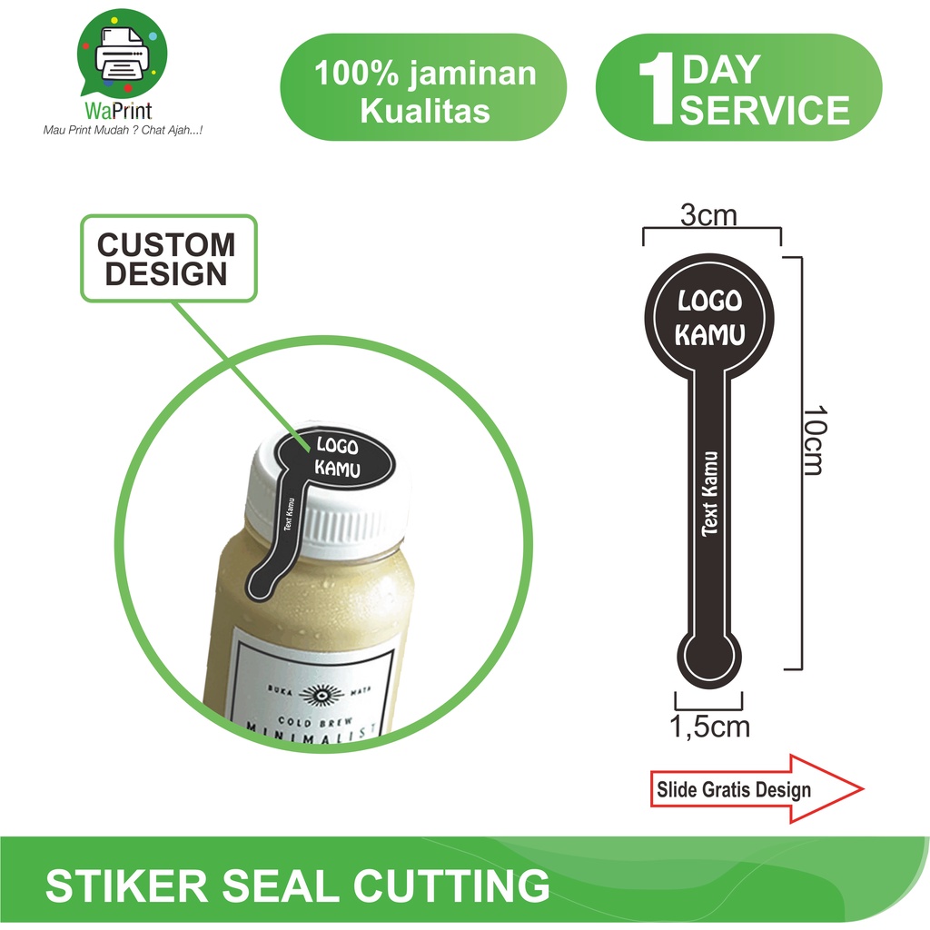 Jual Cetak Custom Stiker Label Segel Seal Kemasan Botol Minuman ...