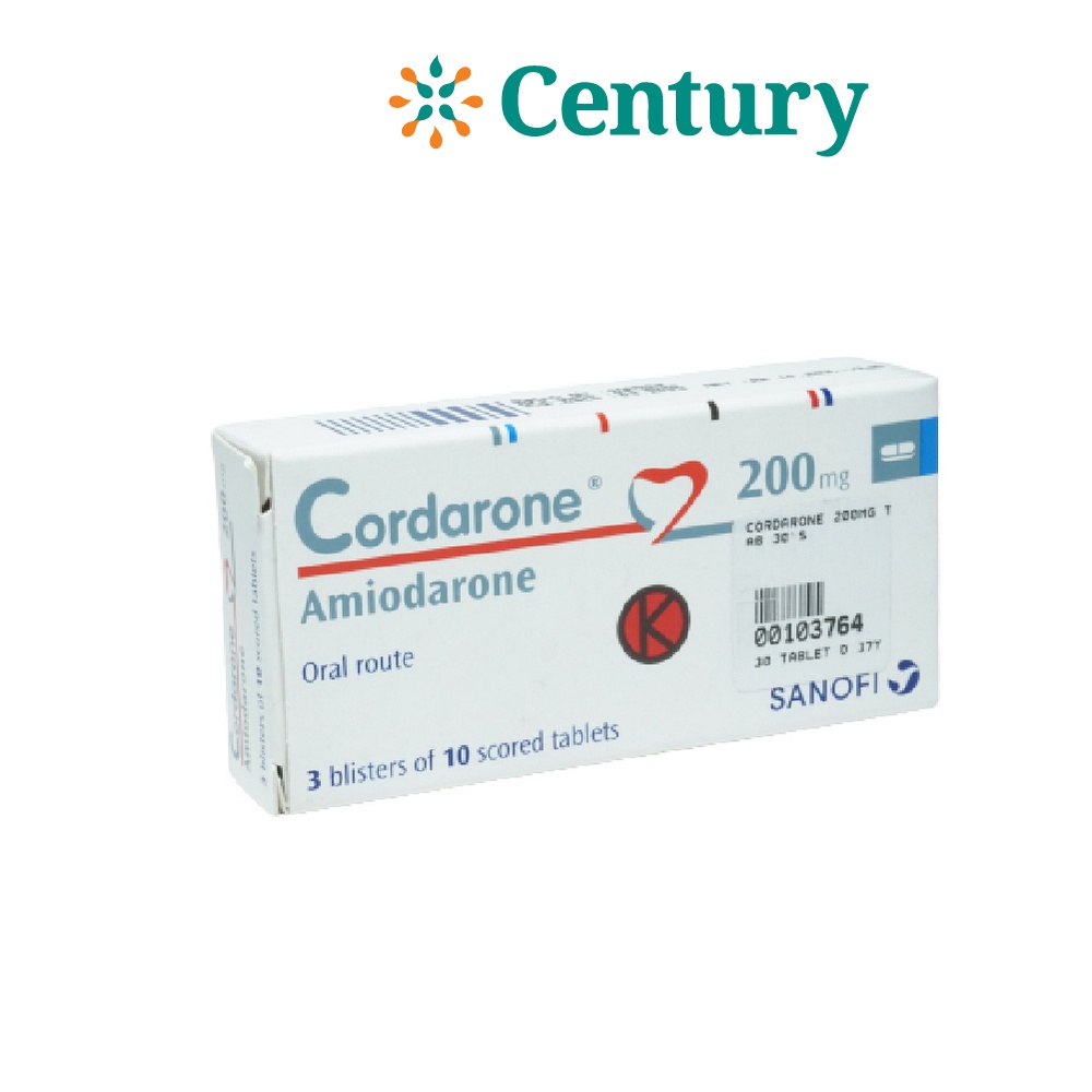 Jual CORDARONE 200MG 1 STRIP ISI 10 TABLET / AMIODARONE HCL / OBAT ...