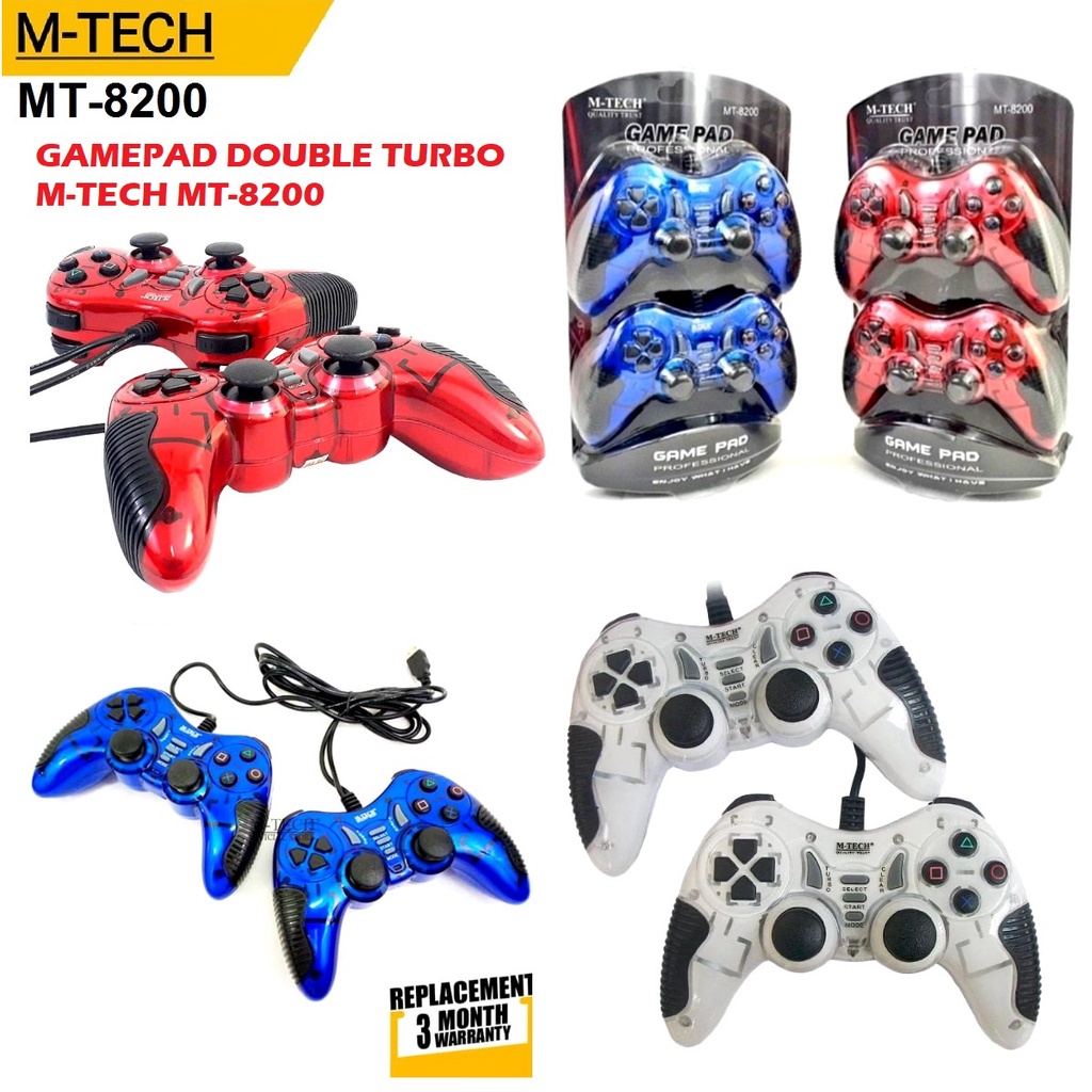 Jual GAMEPAD DOUBLE TURBO M-TECH MT-8200 JOYSTICK STIK M-TECH MT8200 ...