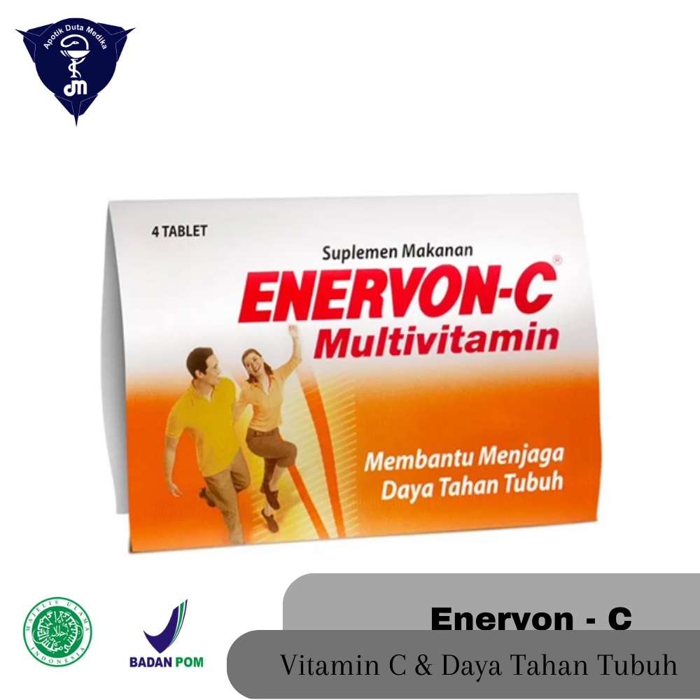 Jual Enervon C 4 TABLET /Multivitamin/Vitamin C/Menjaga Daya Tahan ...