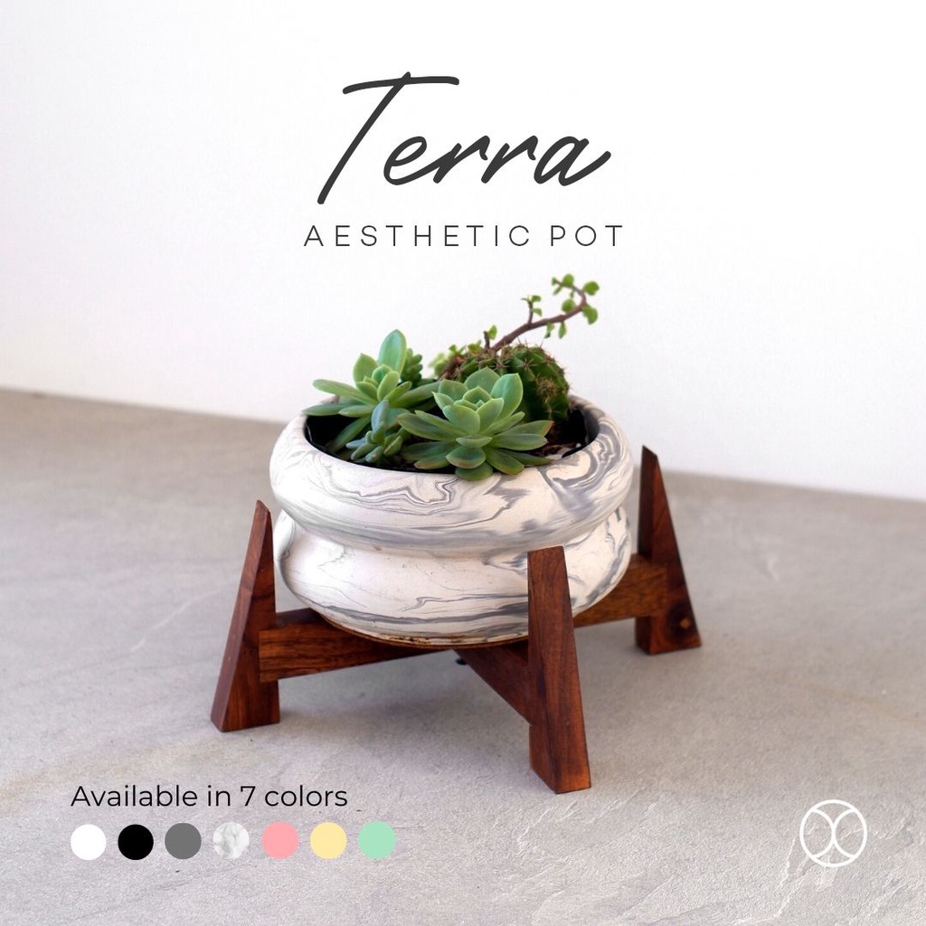 Jual CONCREATE LIVING Pot 15 Cm Terra Pot Home Decor 15 Cm Pot ...