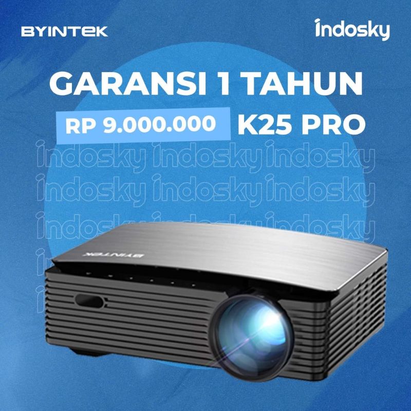 Jual PROYEKTOR BYINTEK K25 PRO 4K FULL HD 600 ANSI LUMENS | Shopee Indonesia