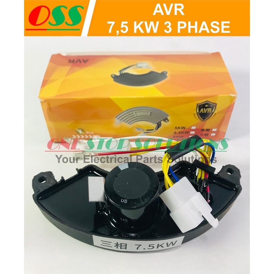 Jual AVR GENERATOR BENSIN 7,5 KW 3 PHASE 8 KABEL AVR GASOLINE 7KW 3 ...