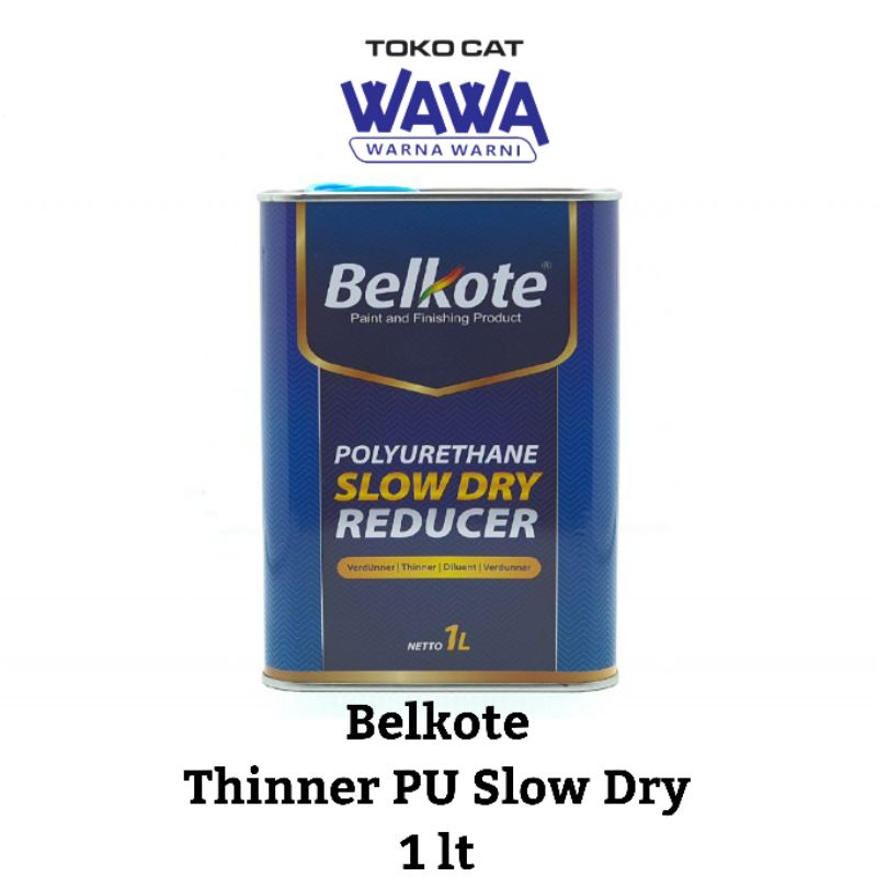 Jual Thinner PU Belkote PU slow dry reducer tiner pengencer cat pu clear pernis high gloss 1L ...