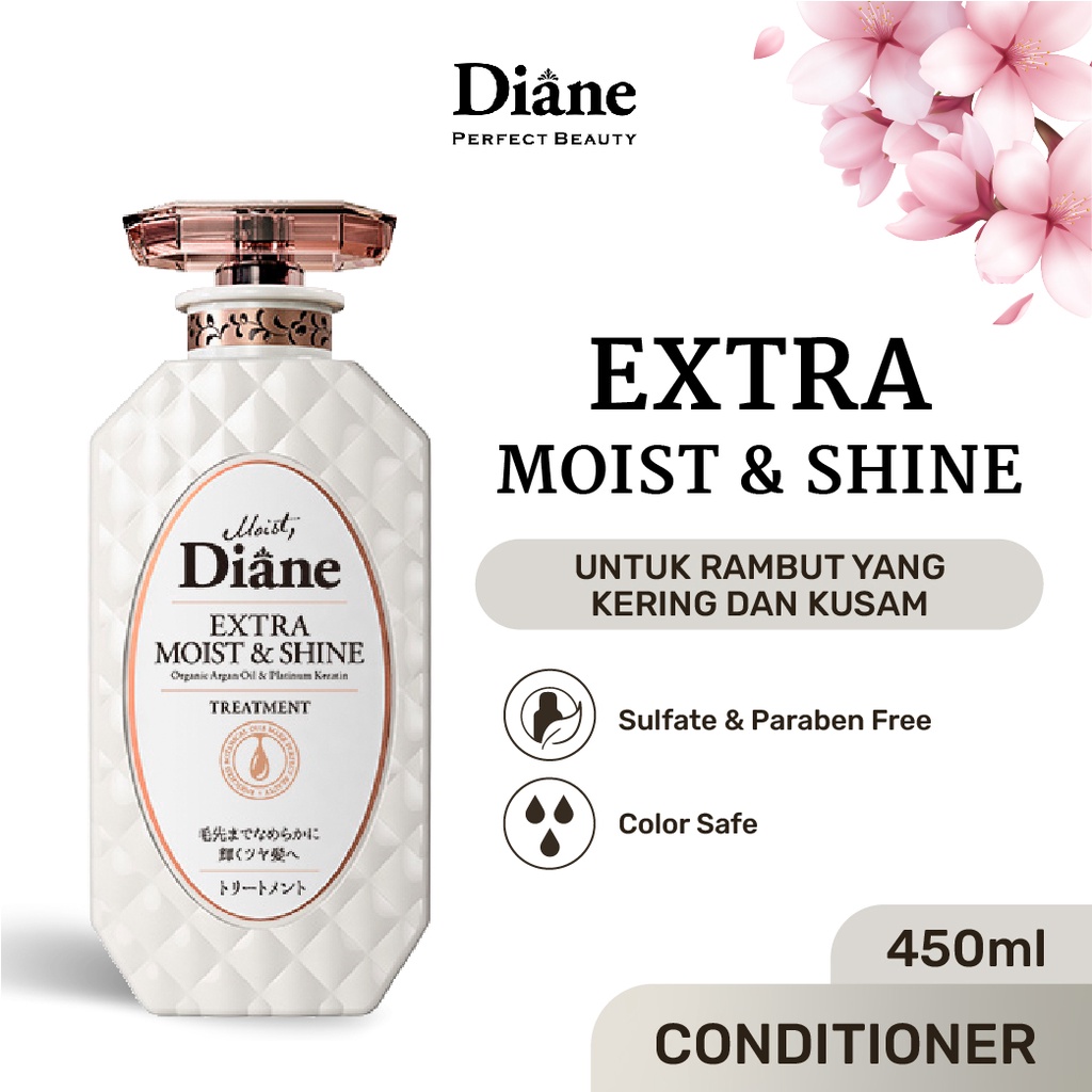 Jual Moist Diane Extra Moist and Shine Treatment 450ML (Conditioner ...