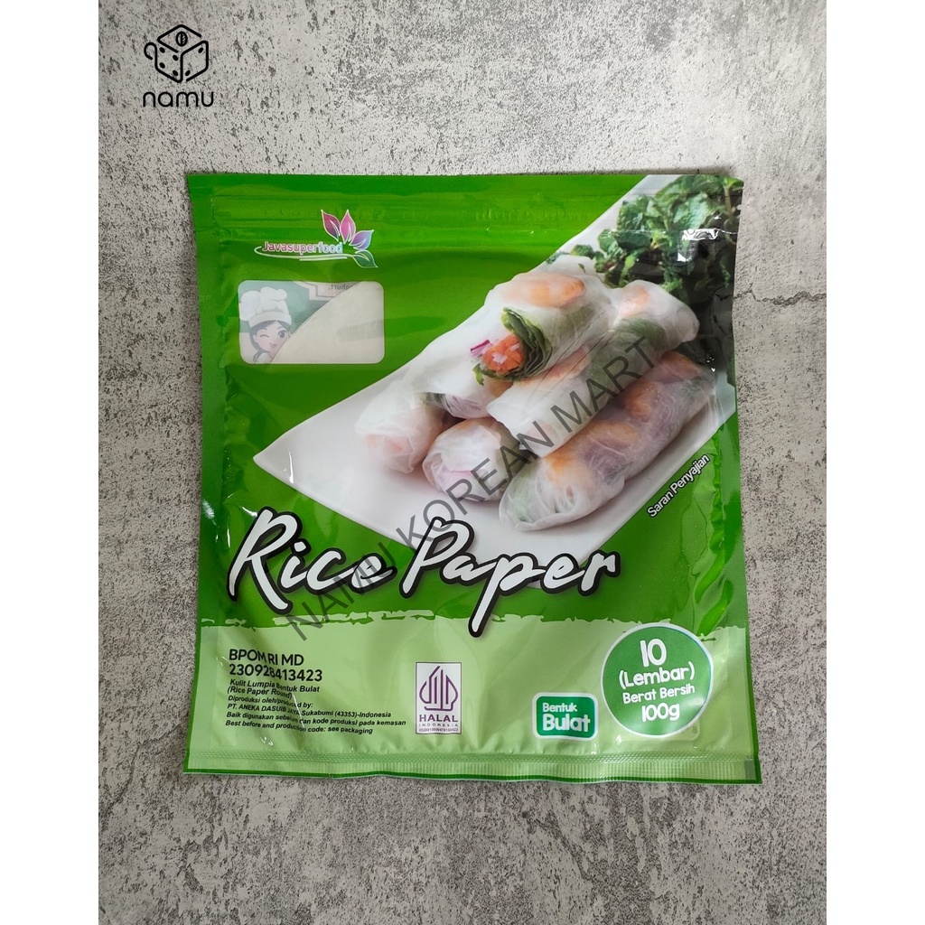 Jual Banh Trang Rice Paper 22cm / Rice Paper Bulat / Rice Papper Kotak ...
