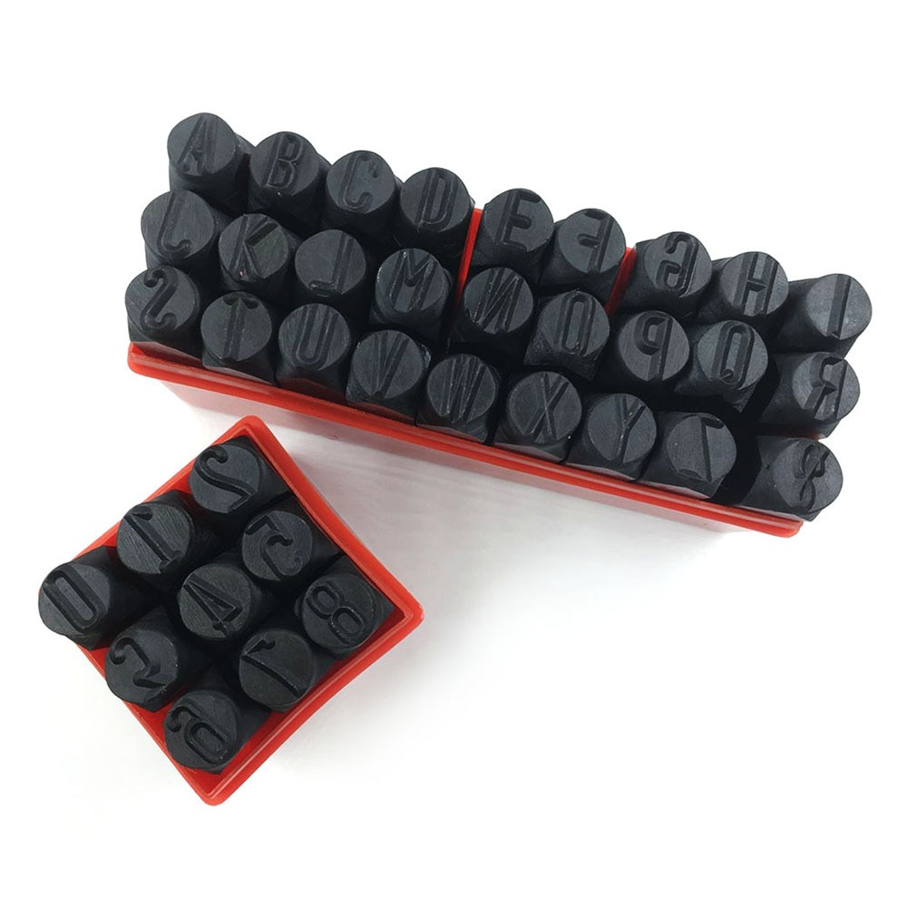 Jual Number Letter Punch Set 36pcs Angka Dan Huruf Ketok Besi Numbers ...