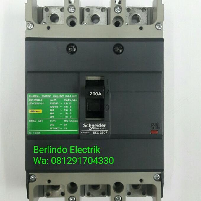 Jual Mccb Schneider Easypact Ezc250F 3P 200A Type Lama Ezc250F3P200A ...